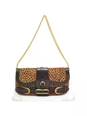 JIMMY CHOO Tulita Leopard-print Shoulder Bag
