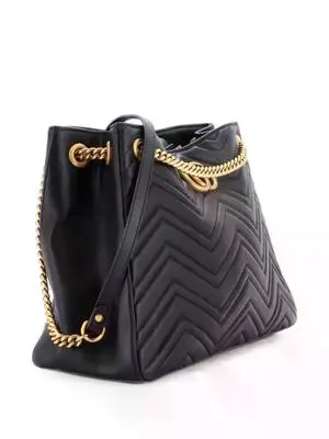 Gucci Gg Marmont Chain Matelasse Leather Shoulder Bag