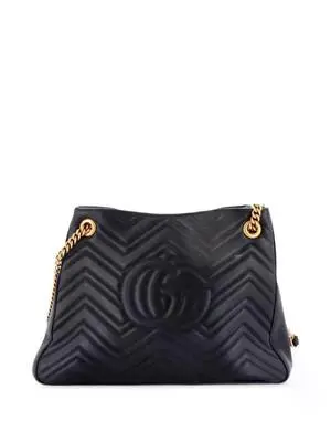 Gucci Gg Marmont Chain Matelasse Leather Shoulder Bag