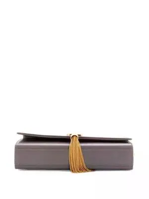 Saint Laurent Classic Monogram Tassel Leather Medium Crossbody Bag