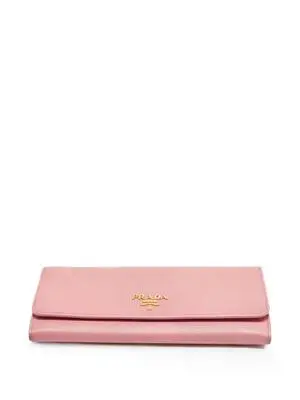 Prada Logo-detail Flap Wallet