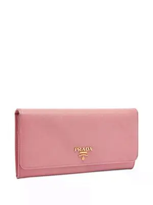 Prada Logo-detail Flap Wallet