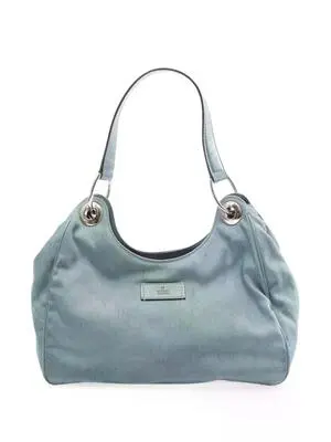 Gucci 2000-2015 Canvas Shoulder Bag - Blue