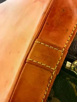 LOUIS VUITTON Vintage Alma Monogram Canvas Pm Satchel