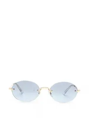 Ray-ban X A$ap Rocky Oval-frame Sunglasses - Gold