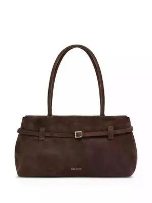 Manu Atelier Le Cambon East West Suede Shoulder Bag - Brown