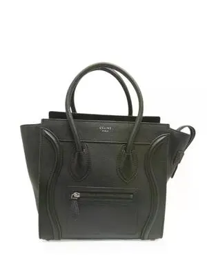 Celine 2014 Micro Calfskin Luggage Tote Bag - Black