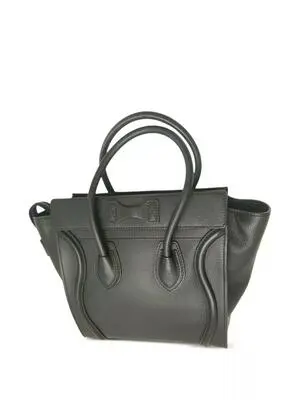 Celine Micro Calfskin Luggage Tote Bag - Black
