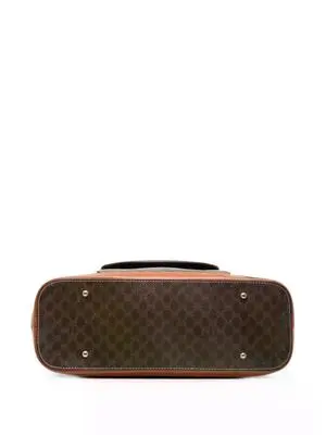 Celine 1998 Macadam Coated Canvas Dome Top Handle Bag Handbag