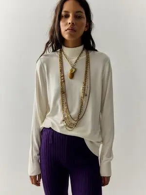 SITA NEVADO Perec Long Beaded Layered Necklace