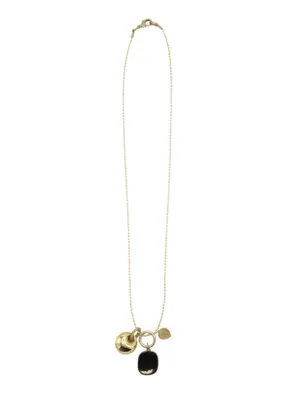 SITA NEVADO Dark Coal Necklace - Gold