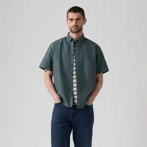 LEVI'S Authentic Button-down Garment Dye Short-sleeve Shirt