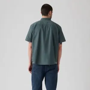 LEVI'S Authentic Button-down Garment Dye Short-sleeve Shirt