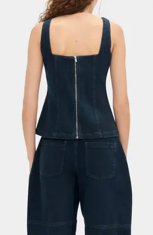 ALIGNE Sweetheart Neck Denim Tank