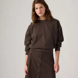 LEVI'S Vintage Boxy Sweatshirt - Womens Fleece Java