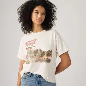 LEVI'S Graphic Vintage Short-sleeve Tee T-shirt - Egret
