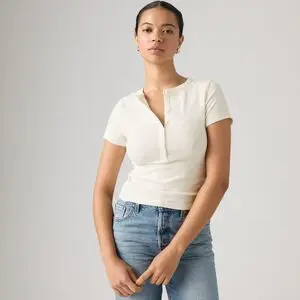 LEVI'S Dry Goods Pointelle Short-sleeve Henley