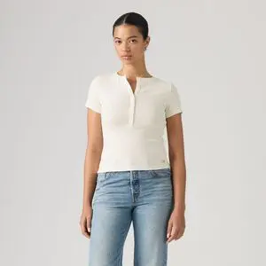 LEVI'S Dry Goods Pointelle Short-sleeve Henley