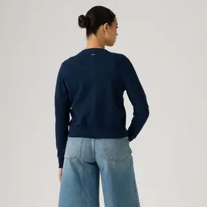 LEVI'S Supersoft Pointelle Crewneck Cardigan