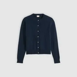 LEVI'S Supersoft Pointelle Crewneck Cardigan