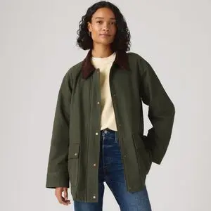 LEVI'S Midweight Barn Jacket With Snap Closure - Black