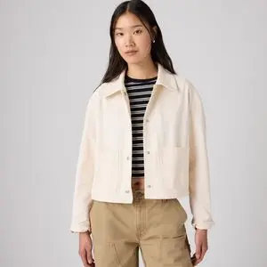 LEVI'S Cropped Chore Coat - White