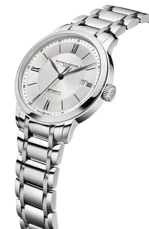 Baume & Mercier Classima Bracelet Watch With Date And Power Reserve Indicator - Silver