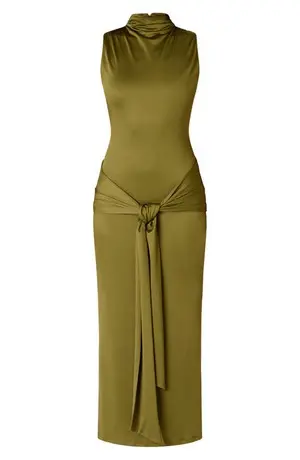 NIA Victoria Tie Front Maxi Dress