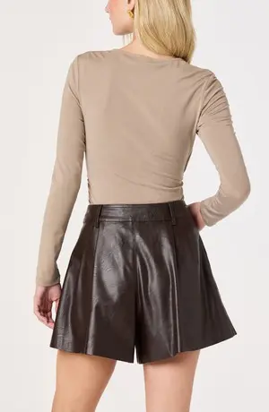 Astr The Label Shanetta Offset Cutout Knit Top