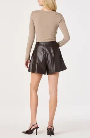 Astr The Label Shanetta Offset Cutout Knit Top
