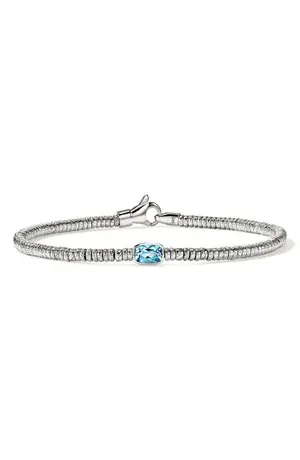 John Hardy Heishi Bracelet With Rhodolite - Silver