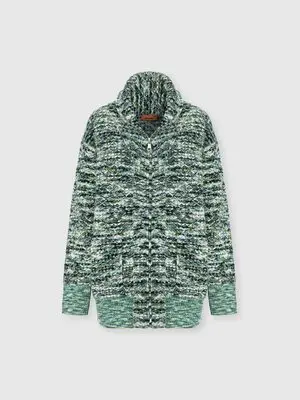 Missoni Oversized Full-zip Cardigan With 3d Construction
