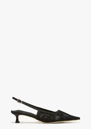 TONY BIANCO Crush Slingback Pointed Toe Kitten Heel