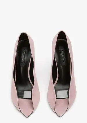 TONY BIANCO Suede Pointed Toe Stiletto Pumps - Petal Suede