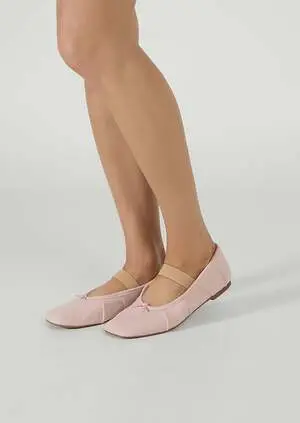 TONY BIANCO Ballet Flats - Blush Nubuck