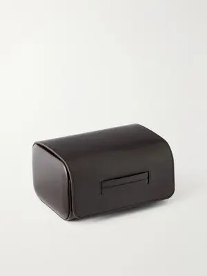Zegna Secondskin Leather Watch Roll - Brown