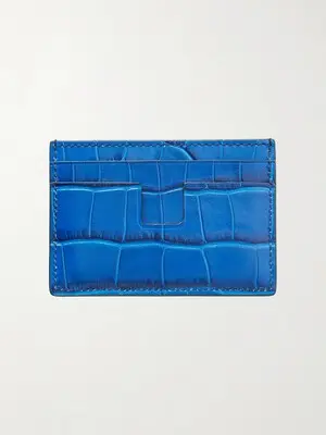 TOM FORD Croc-effect Leather Card Holder