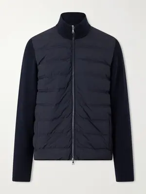 Orlebar Brown Quilted Shell And Merino Wool Down Jacket - Blue