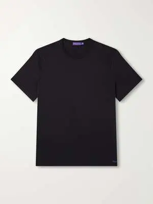 Ralph Lauren Purple Label Cotton-jersey T-shirt - Black
