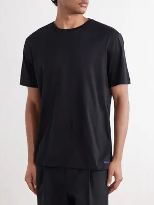 Ralph Lauren Purple Label Cotton-jersey T-shirt - Black