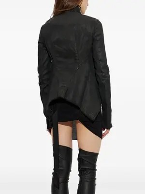 Rick Owens Asymmetrical Zip-up Denim Jacket