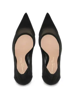 GIANVITO ROSSI Suede And Mesh Pumps