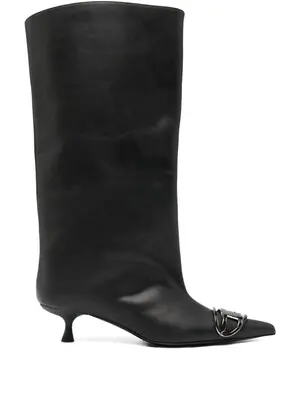 DIESEL® Venus Leather Boots - Black
