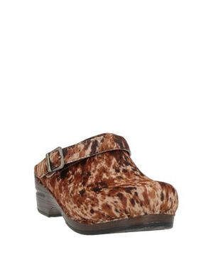 Dansko Leather Animal Print Mules