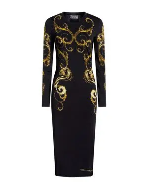 Versace Midi Dress Size Viscose, Elastane