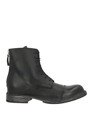 Moma Lace-up Ankle Boots In Calfskin - Black