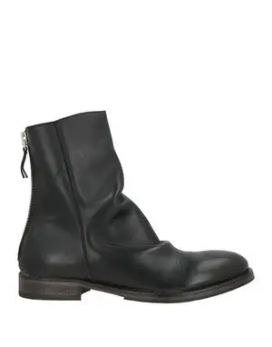 Moma Dark Calfskin Ankle Boots - Black