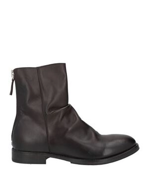 Moma Dark Calfskin Ankle Boots - Brown