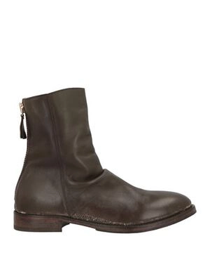Moma Dark Calfskin Ankle Boots - Green