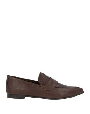 DIVINE FOLLIE Loafers Size Leather - Dark Brown
